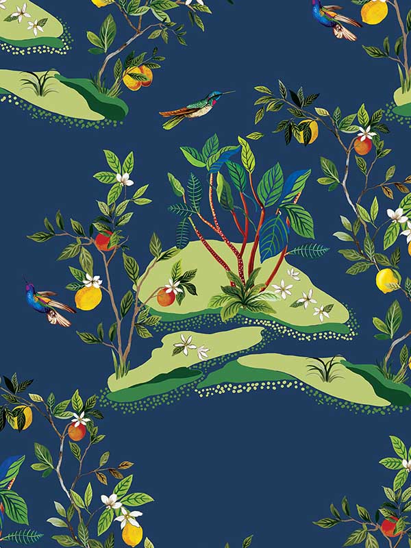 Citrus Hummingbird | Navy – Daisy Bennett Designs